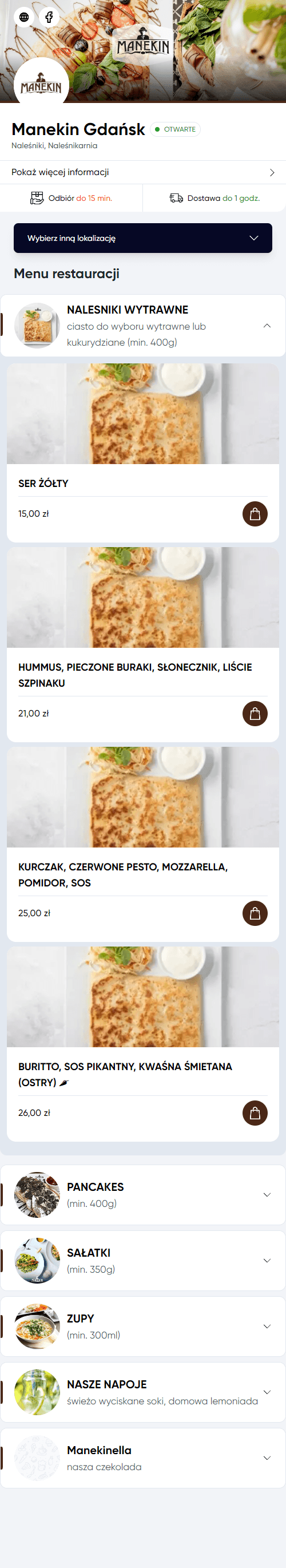 Menu.pl | Strona dla restauracji | System zamówień online dla restauracji
